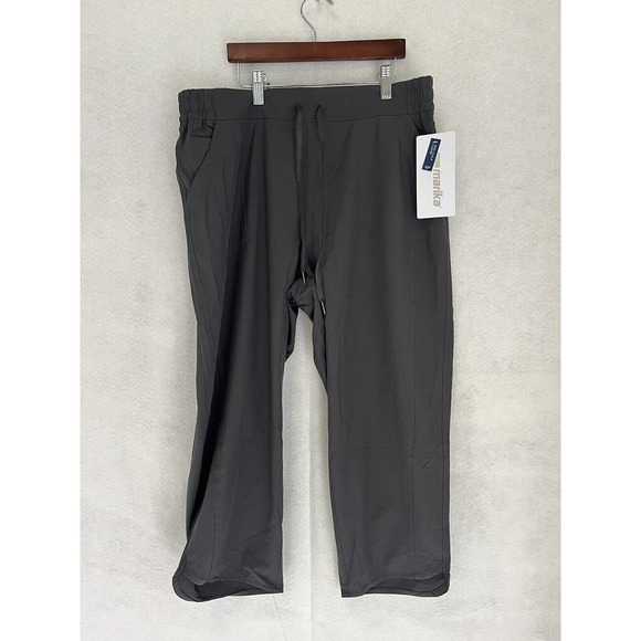 Marika | Pants & Jumpsuits | Marika Forged Iron Gray Mid Calf Capri ...